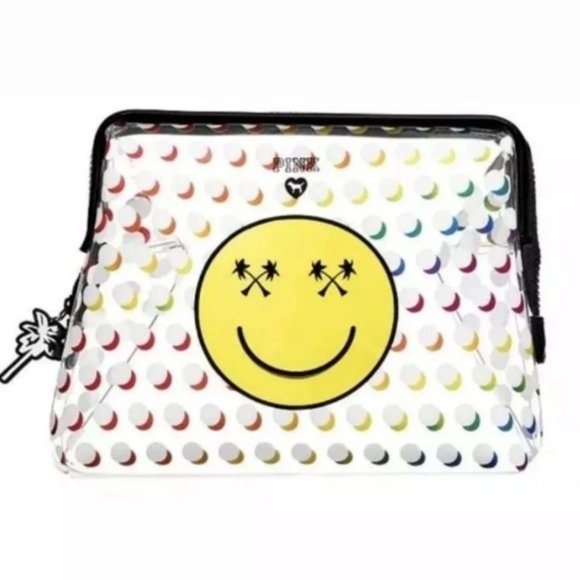 PINK Victoria's Secret | Bags | Victorias Secret Pink Smiley Beauty Bag ...